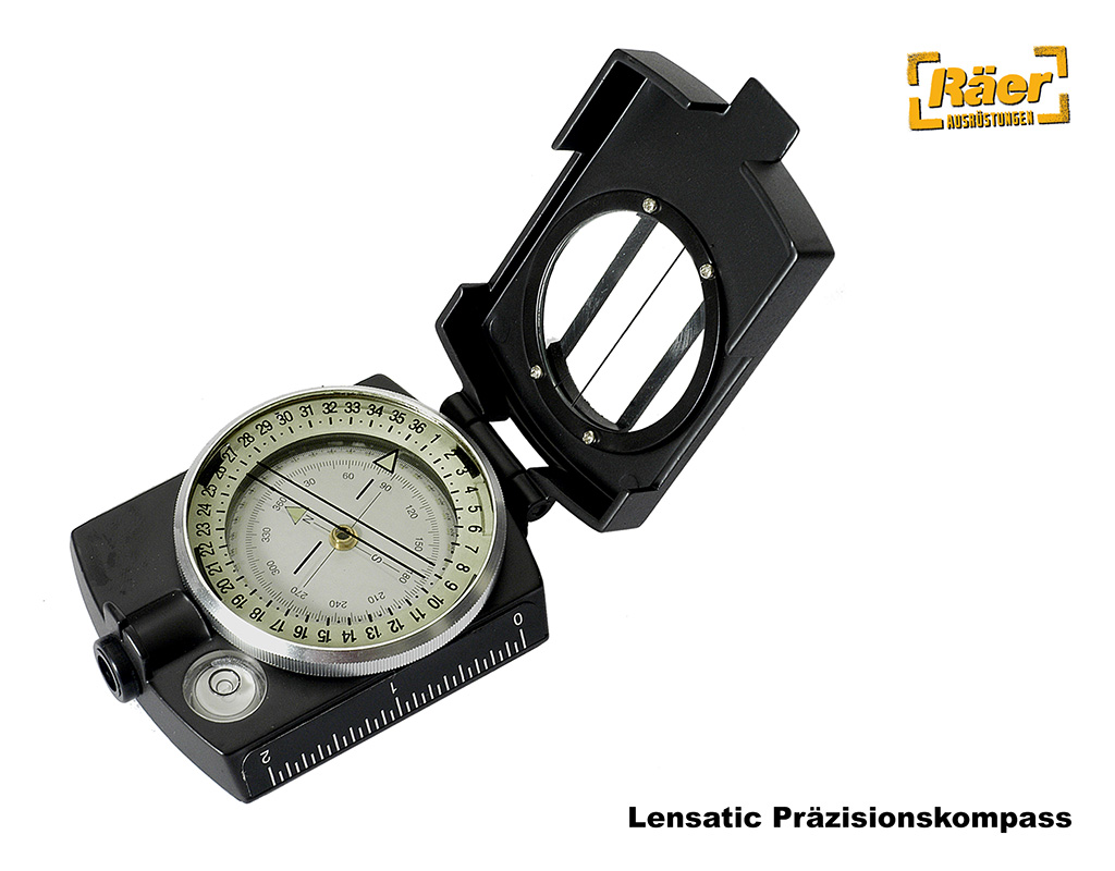 Lensatic Präzisionskompass, antistatisch A | Schwarz | - Kompass | 720460-08-000