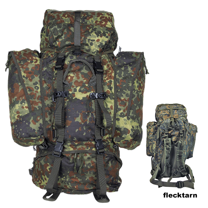 BW Rucksack Alpin 110, abnehmbare Seitentaschen A | BW-flecktarn | 000 ...