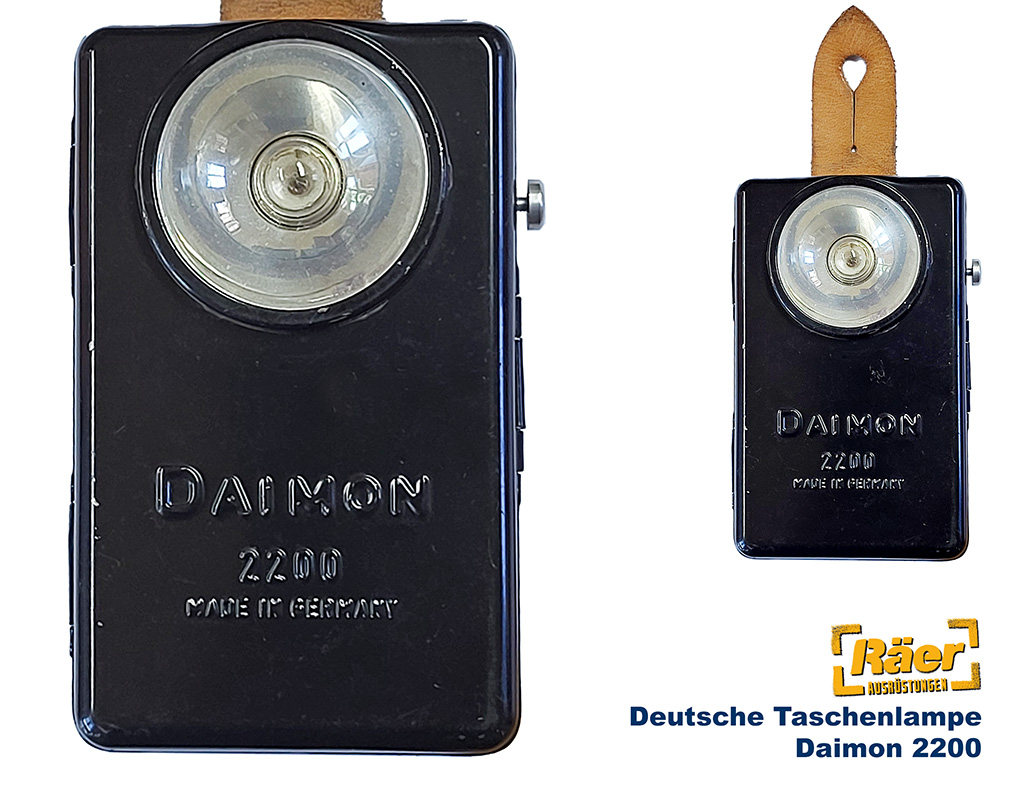 Deutsche Taschenlampe Daimon 2200, schwarz B | schwarz | Taschenlampe ...