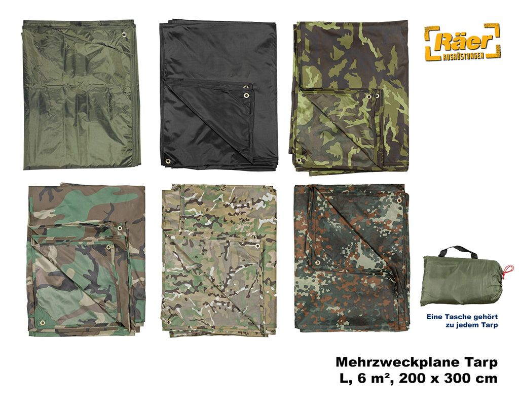Bundeswehr Zeltbahnen, Tarnnetze, Planen kaufen | Räer BW & Outdoor