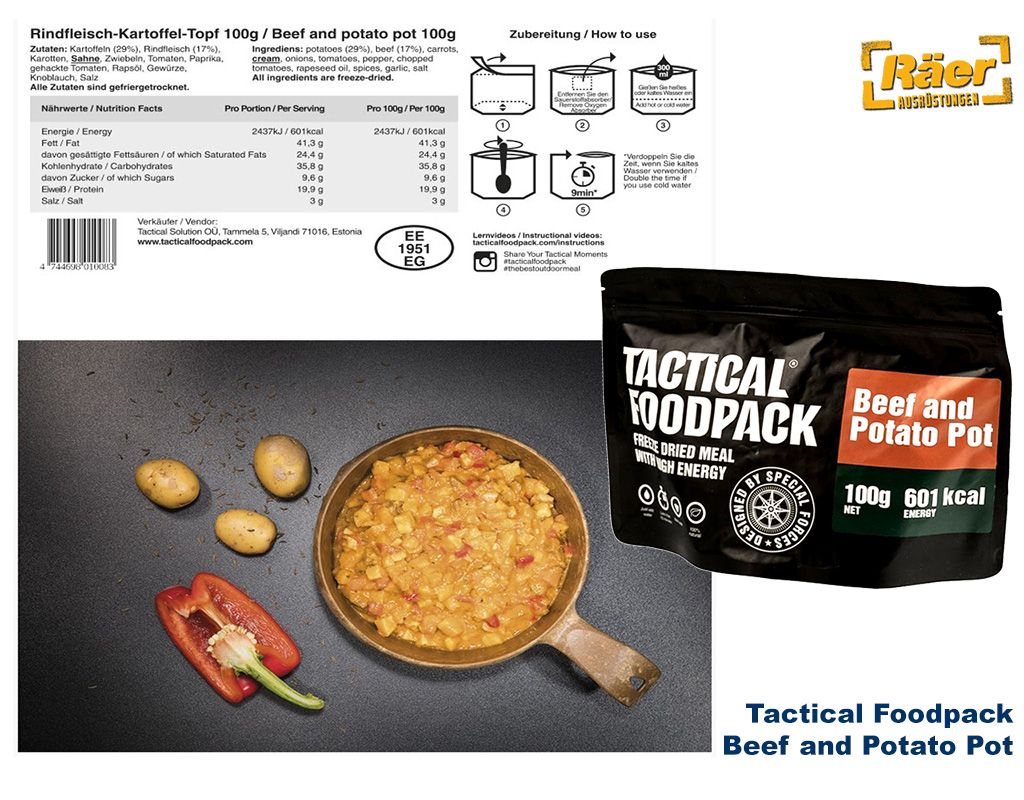 Tactical Foodpack Beef and Potato Pot A | 675577-00-190