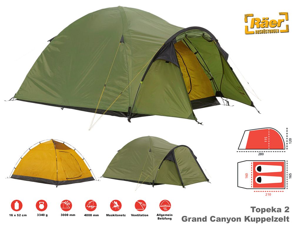 Grand Canyon Zelt 2 P. Topeka 2, capulet olive A | 473519-01-010