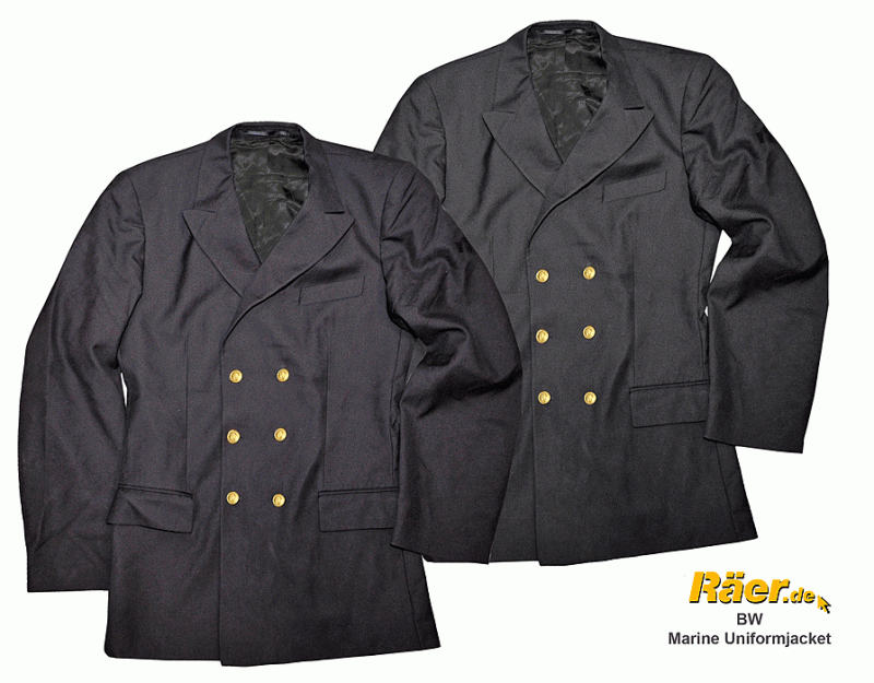 BW Marine Uniformjacket B | schwarz | Konf. 23 (162-168 / 92) | 16420 ...